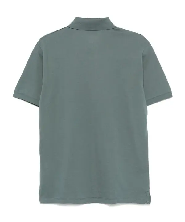 Emporio Armani Logo-embroidered Polo Shirt - Gray