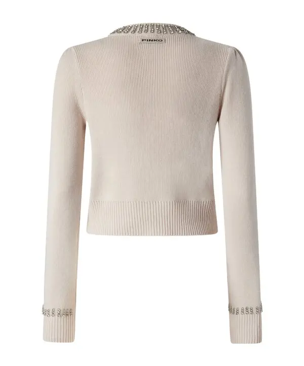 Pinko Embellished-cuff Cardigan