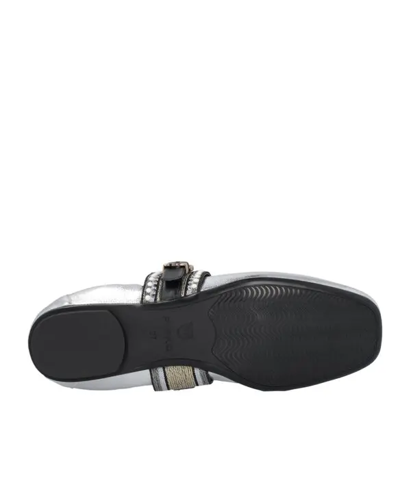 Pinko Pearl-embellished Buckle Ballet Flats