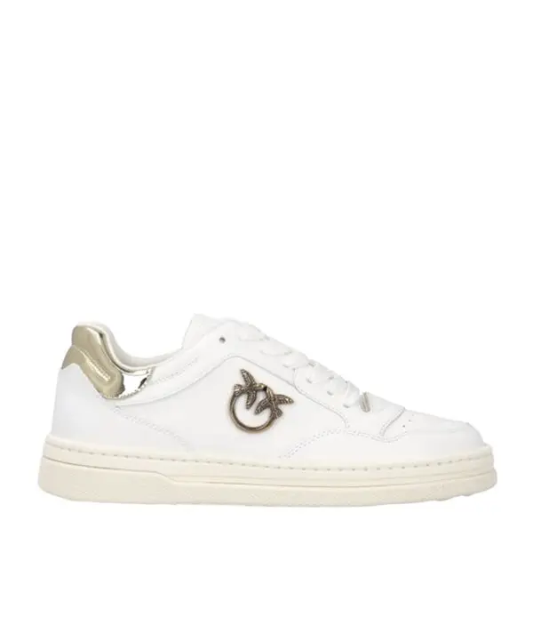 Pinko Logo-plaque Lace-up Sneakers - White