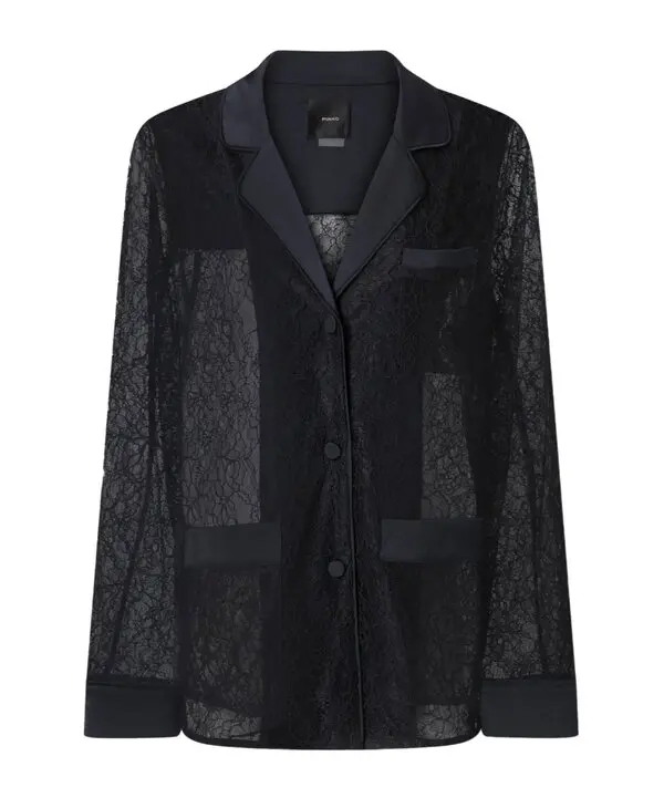 Pinko Lace-panelled Jacket - Black