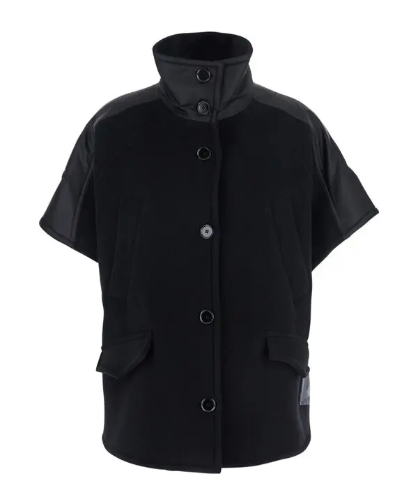 Pinko High Neck Buttoned Jacket - Black