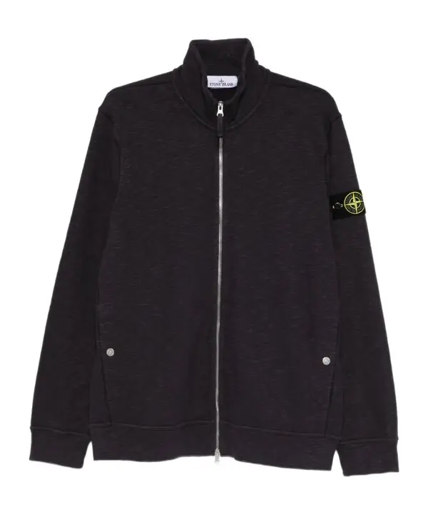 Stone Island Zip-up Sweatshirt - Dark Blue