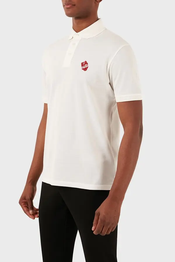 Emporio Armani Logo-embroidered Polo Shirt