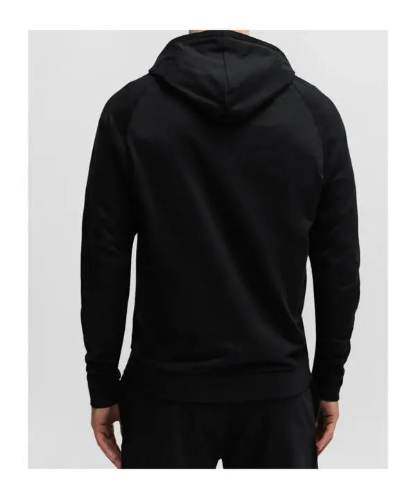 Hugo Boss Zip-up Hoodie With Logo Print