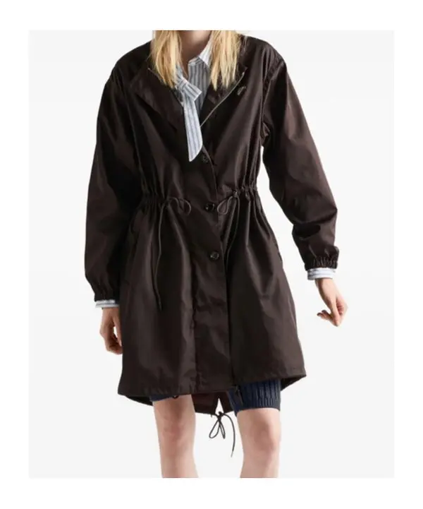 Prada Re-nylon Buttoned Raincoat