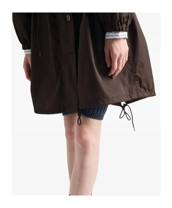 Prada Re-nylon Buttoned Raincoat