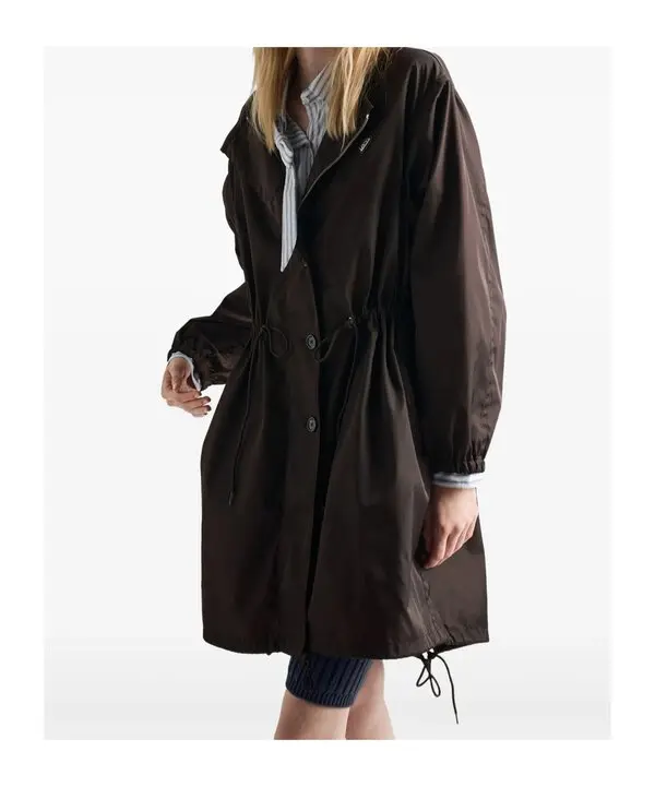 Prada Re-nylon Buttoned Raincoat