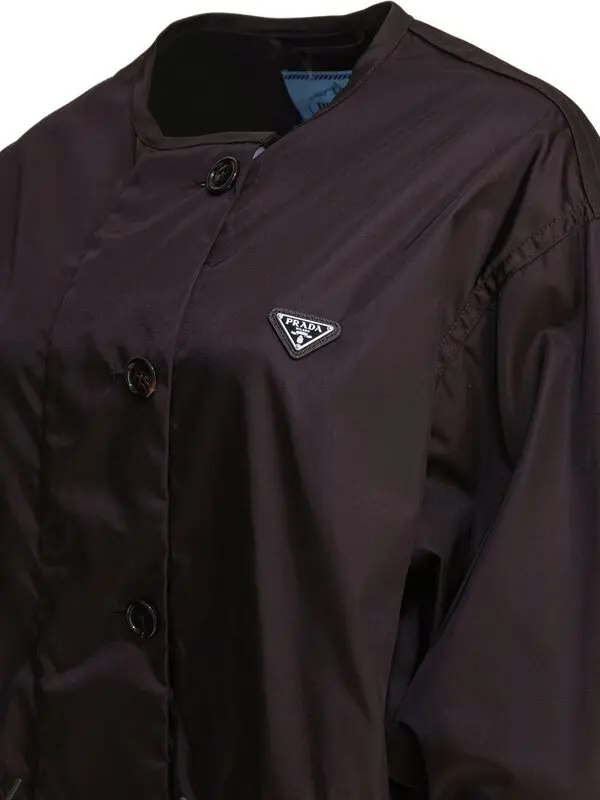 Prada Re-nylon Buttoned Raincoat