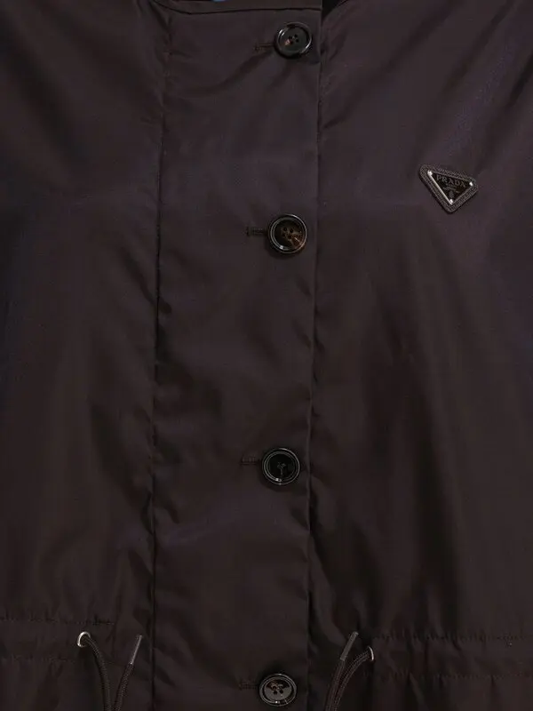 Prada Re-nylon Buttoned Raincoat