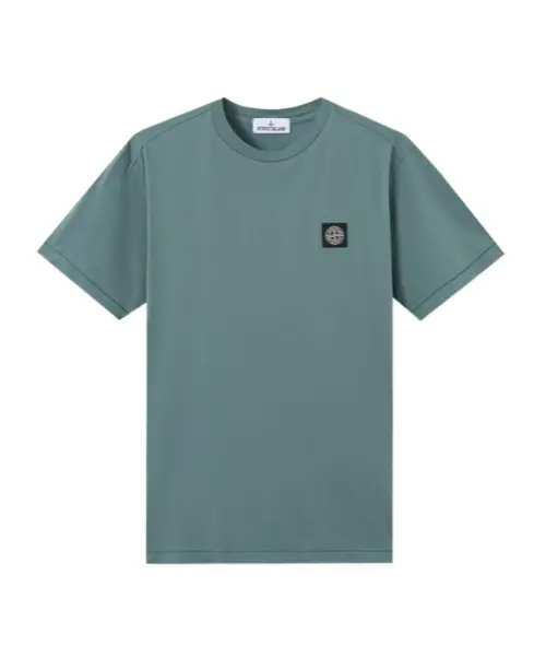 Stone Island Logo-patch Short-sleeve T-shirt - Ocean Green