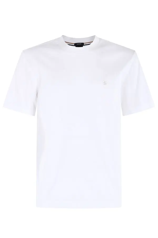 Hugo Boss Double B-monogram Crewneck T-shirt - White