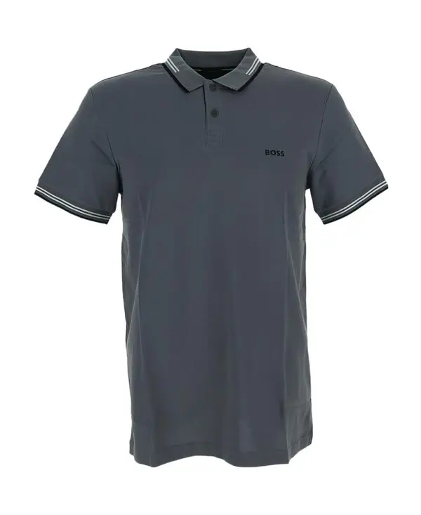 Hugo Boss Logo-raised Polo Shirt - Black