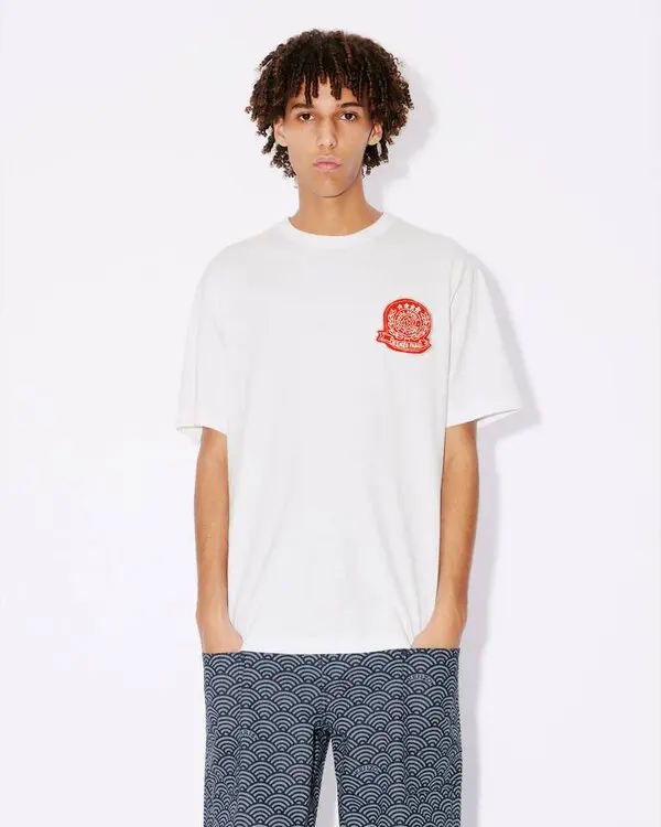 Kenzo Logo Embroidered Crewneck T-shirt
