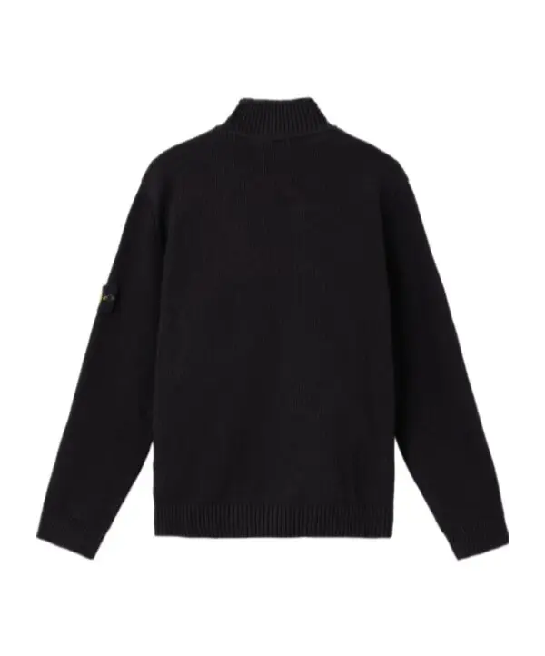 Stone Island Logo Patch Turtleneck Jumper