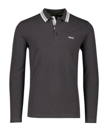 Hugo Boss Long-sleeved Polo Shirt - Black