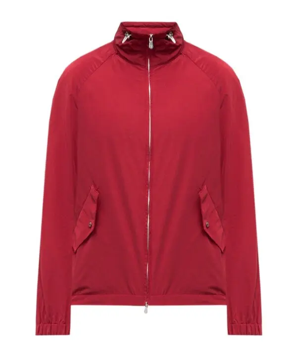 Brunello Cucinelli Water-resistant Zip-up Jacket With Drawstring Hem - Cherry Red