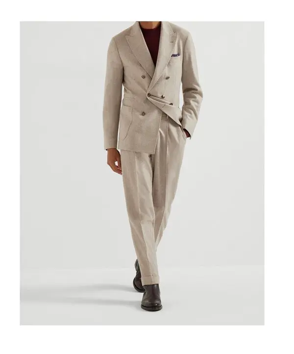 Brunello Cucinelli Double-breasted Patch-pocket Blazer