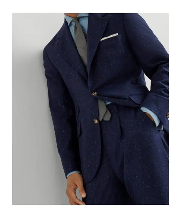 Brunello Cucinelli Speckled Single-breasted Blazer