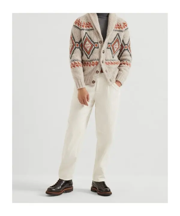 Brunello Cucinelli Chevron Trousers