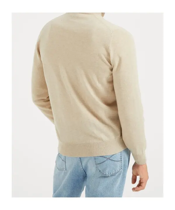 Brunello Cucinelli Cashmere High-neck Zip-up Cardigan
