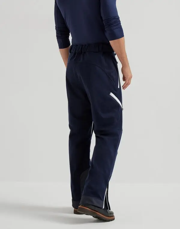 Brunello Cucinelli Mountain Padding Contrast Side-zip Trousers