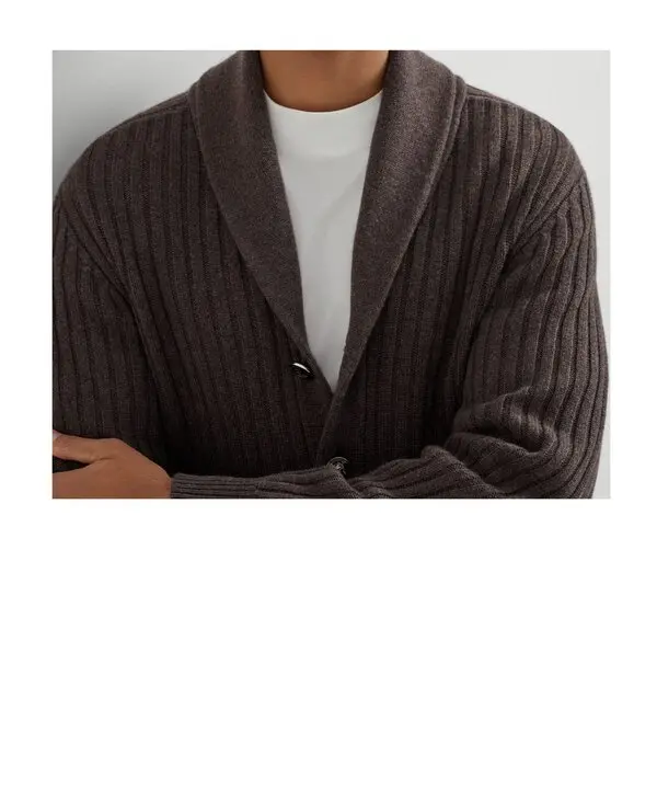 Brunello Cucinelli Ribbed Button-up Cardigan