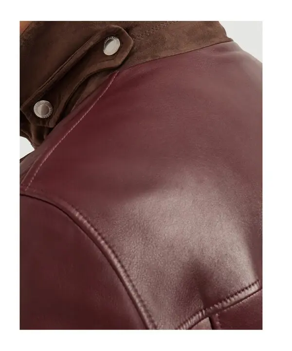 Brunello Cucinelli Nappa Leather Field Jacket