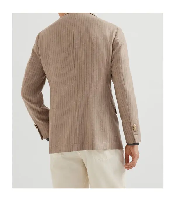 Brunello Cucinelli Striped Double-breasted Blazer