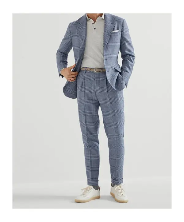 Brunello Cucinelli Houndstooth-pattern Trousers