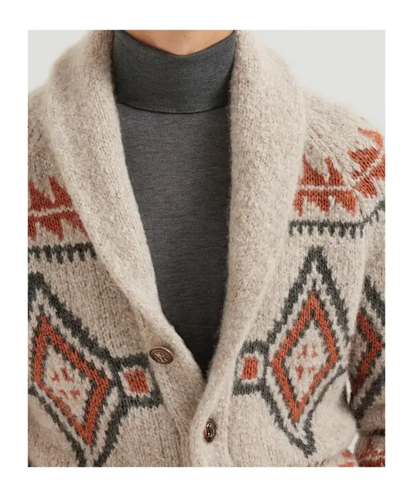 Brunello Cucinelli Geometric-jacquard Cardigan