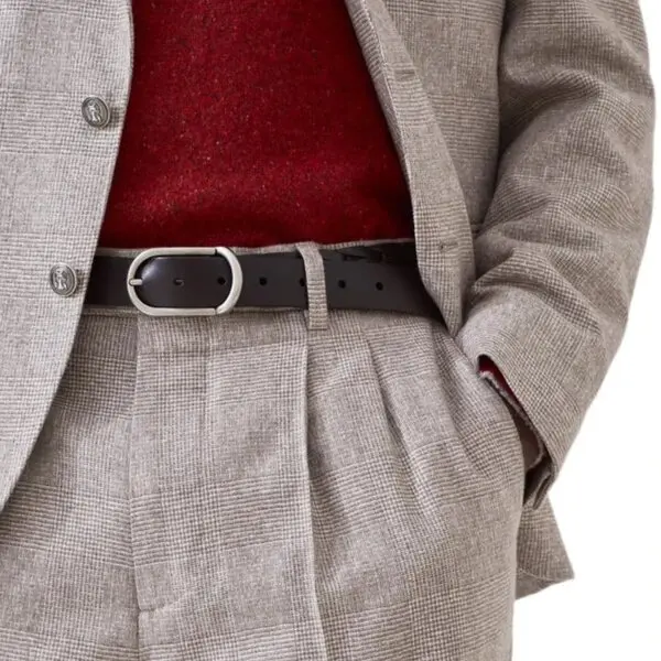 Brunello Cucinelli Pleated Tailored Trousers With Cuffed Hem