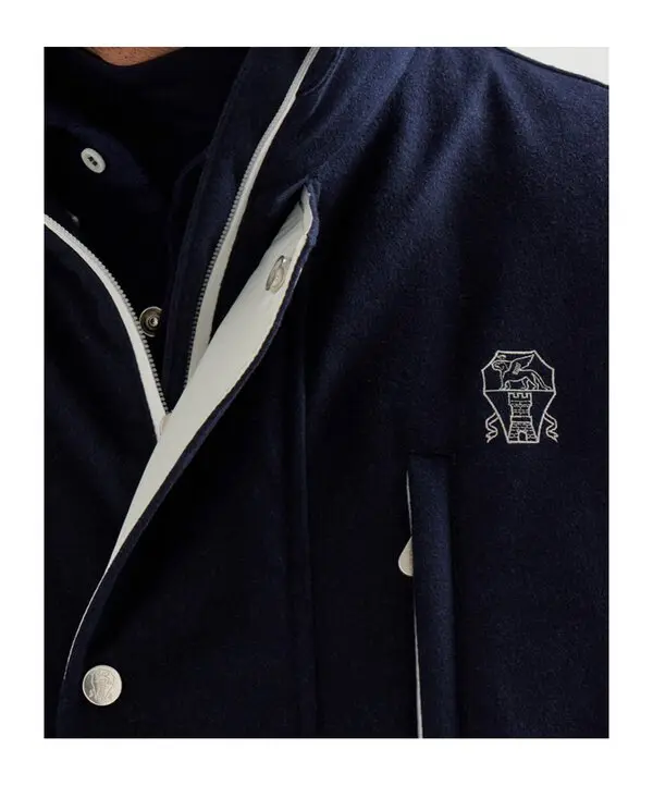Brunello Cucinelli Mountain Belted Wool Military Jacket