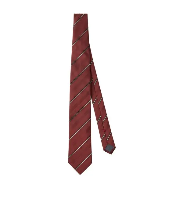 Brunello Cucinelli Diagonal-stripe Silk Tie