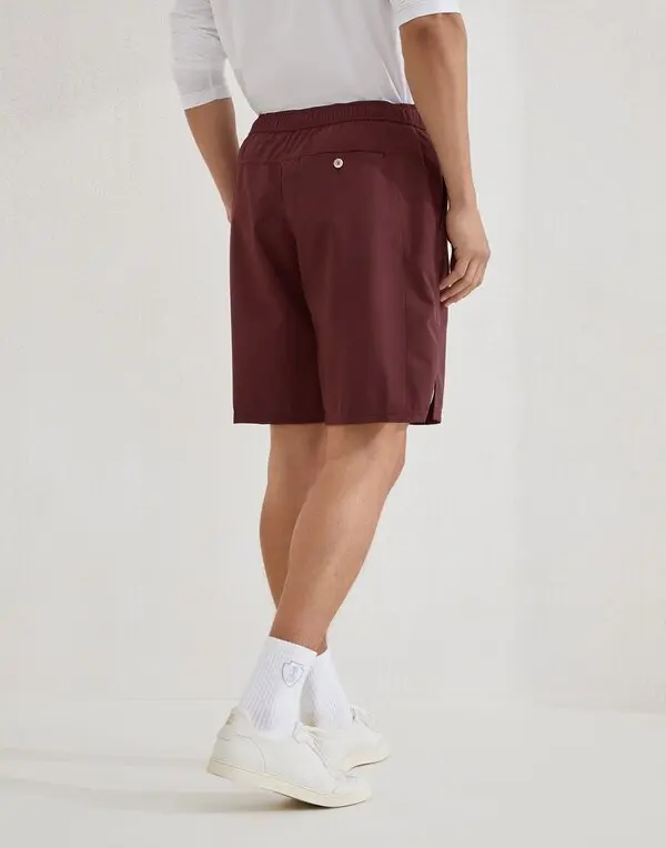 Brunello Cucinelli Paneled Elastic Waist Shorts