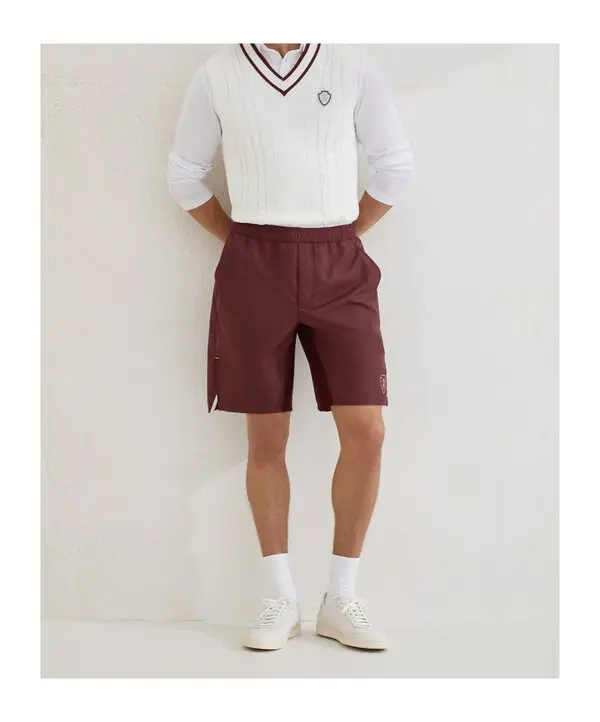 Brunello Cucinelli Paneled Elastic Waist Shorts