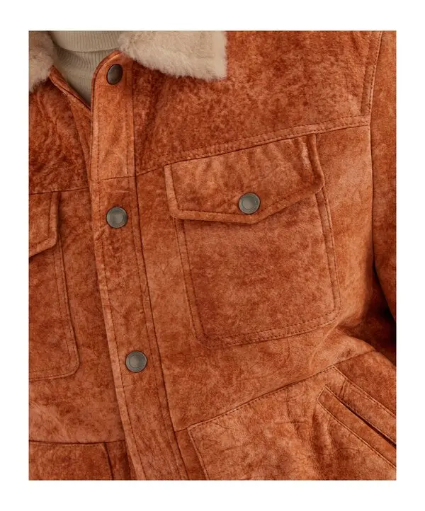 Brunello Cucinelli Shearling-collar Jacket