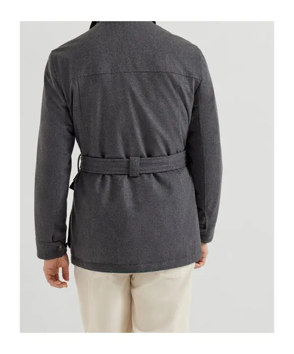Brunello Cucinelli Belted Padded Jacket