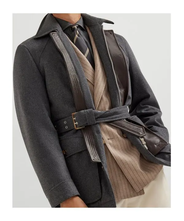 Brunello Cucinelli Belted Padded Jacket
