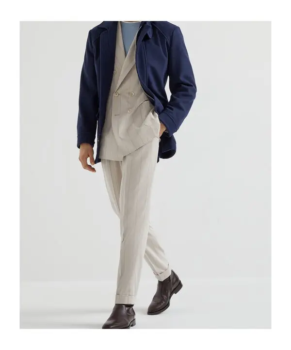 Brunello Cucinelli Pinstripe Tailored Trousers