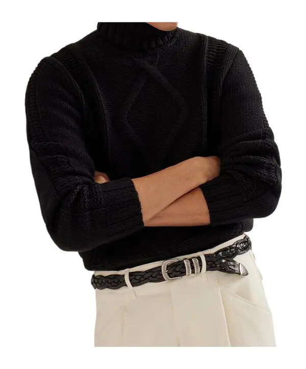 Brunello Cucinelli Cashmere Turtleneck Sweater - Black