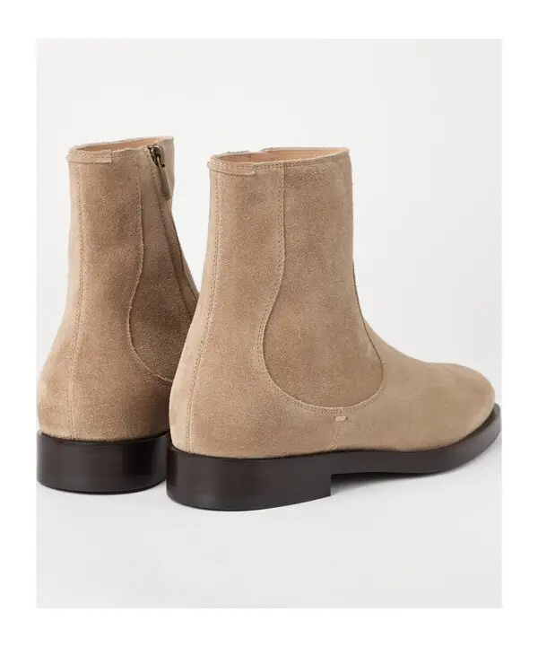 Brunello Cucinelli Zip Leather Boots