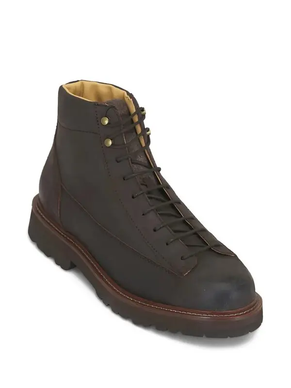Brunello Cucinelli Lace-up Suede Boots
