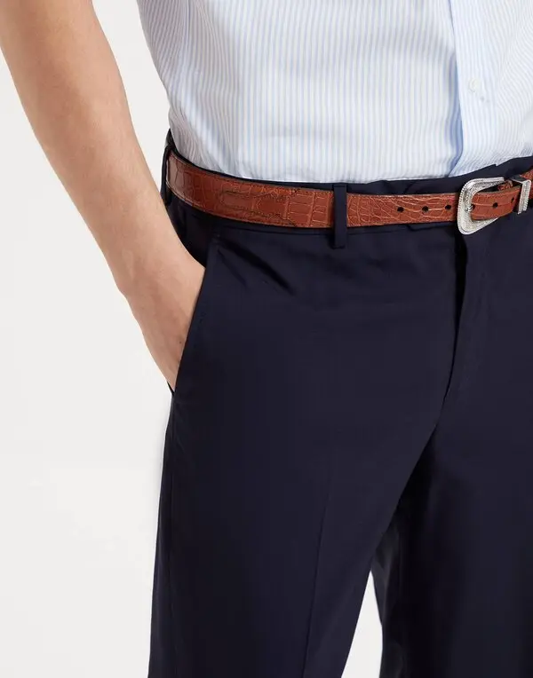 Brunello Cucinelli Tapered-leg Wool Trousers