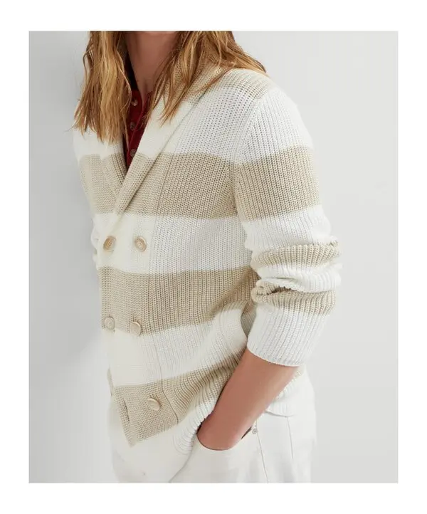 Brunello Cucinelli Striped Cardigan