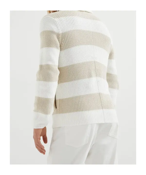 Brunello Cucinelli Striped Cardigan