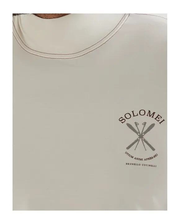 Brunello Cucinelli Turtleneck Logo T-shirt
