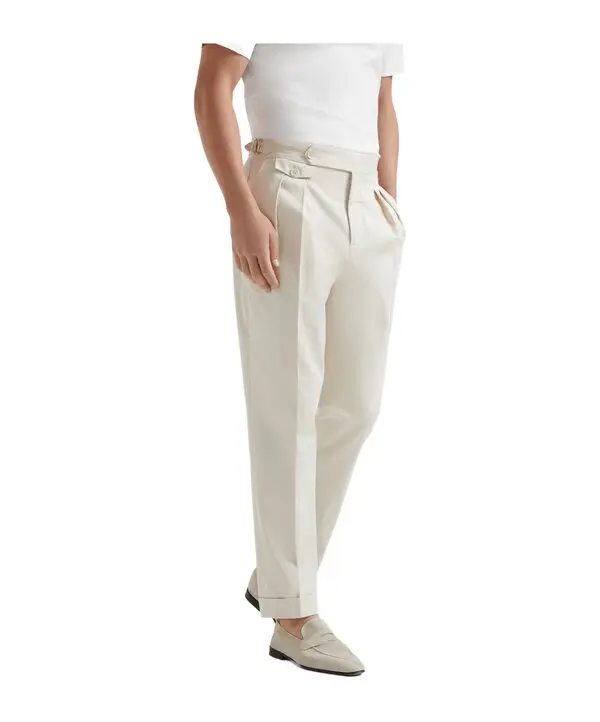 Brunello Cucinelli Cotton Trousers - White