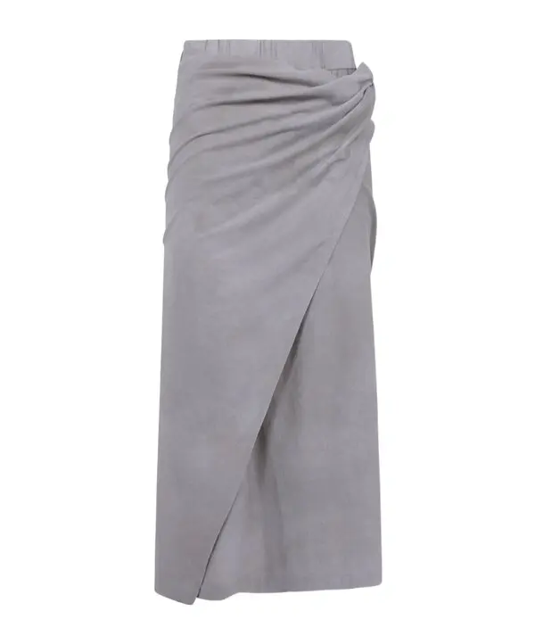 ZIGGY CHEN Elastic-waist Skirt - Grey