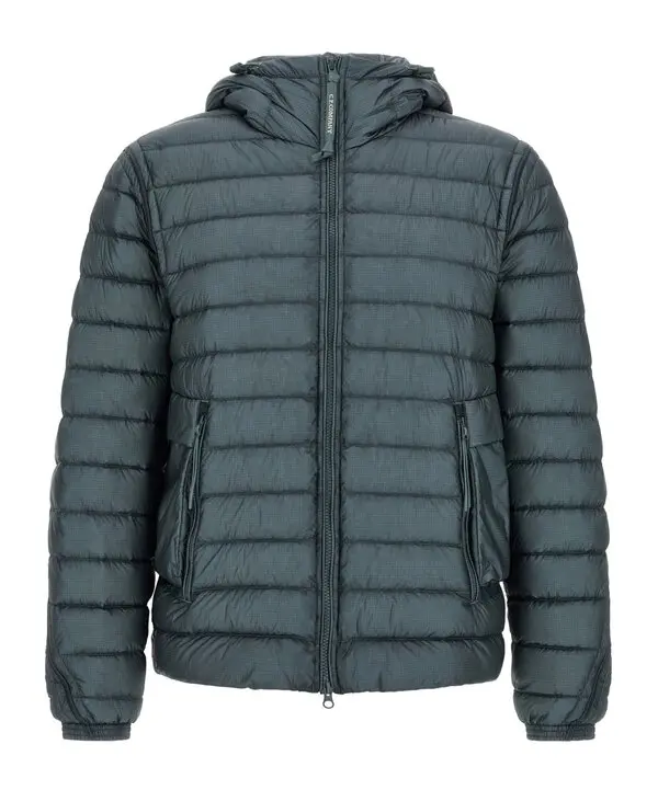 C.P. COMPANY Long-sleeved Hooded Cotton Jacket